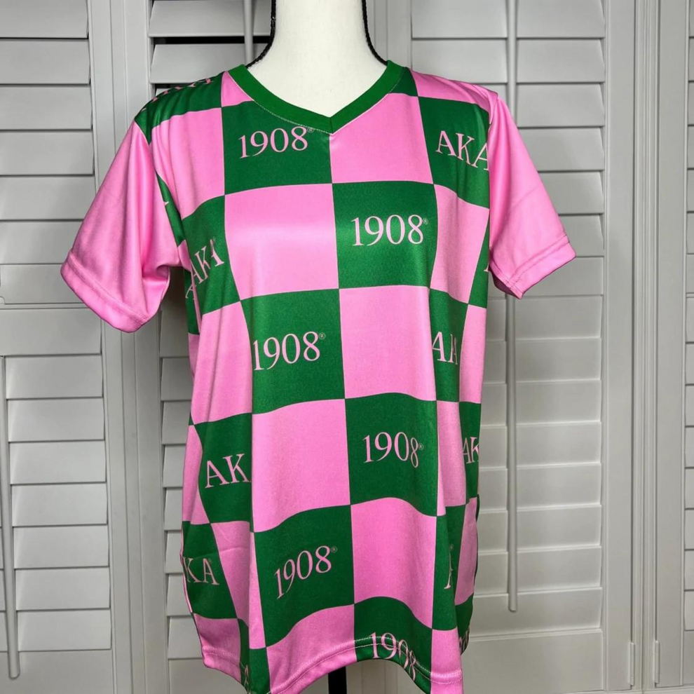 AKA | 1908 Block Shirt – Pink and Unique